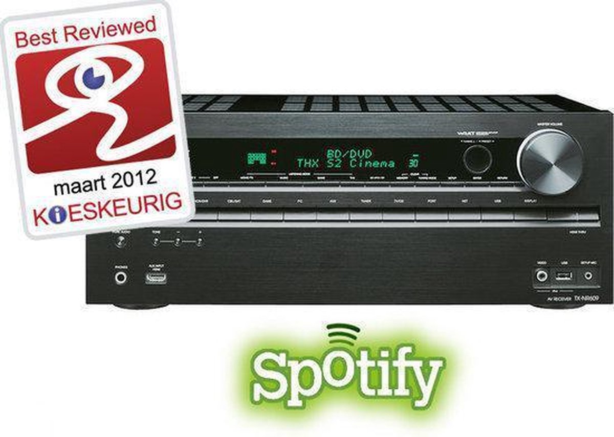 Onkyo TX-NR609 - Netwerk Versterker - Zwart | bol.com
