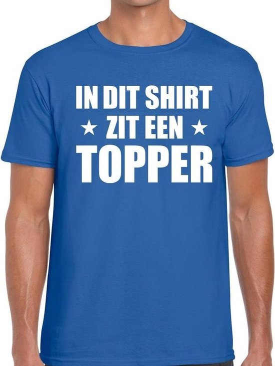 Toppers In dit shirt zit een Topper t-shirt blauw voor heren M | bol