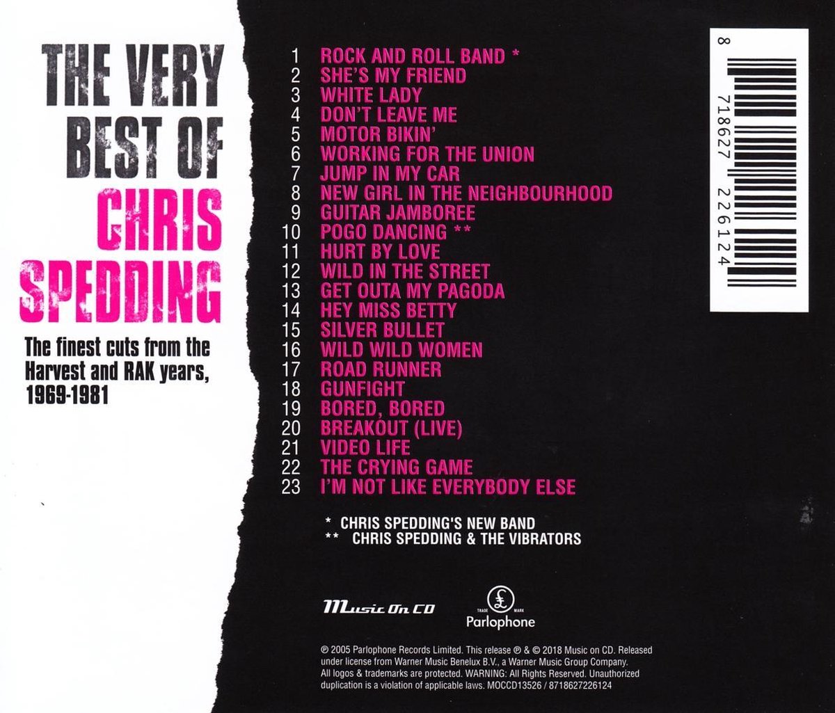 Very Best of Chris Spedding, Chris Spedding | CD (album) | Muziek | bol.com