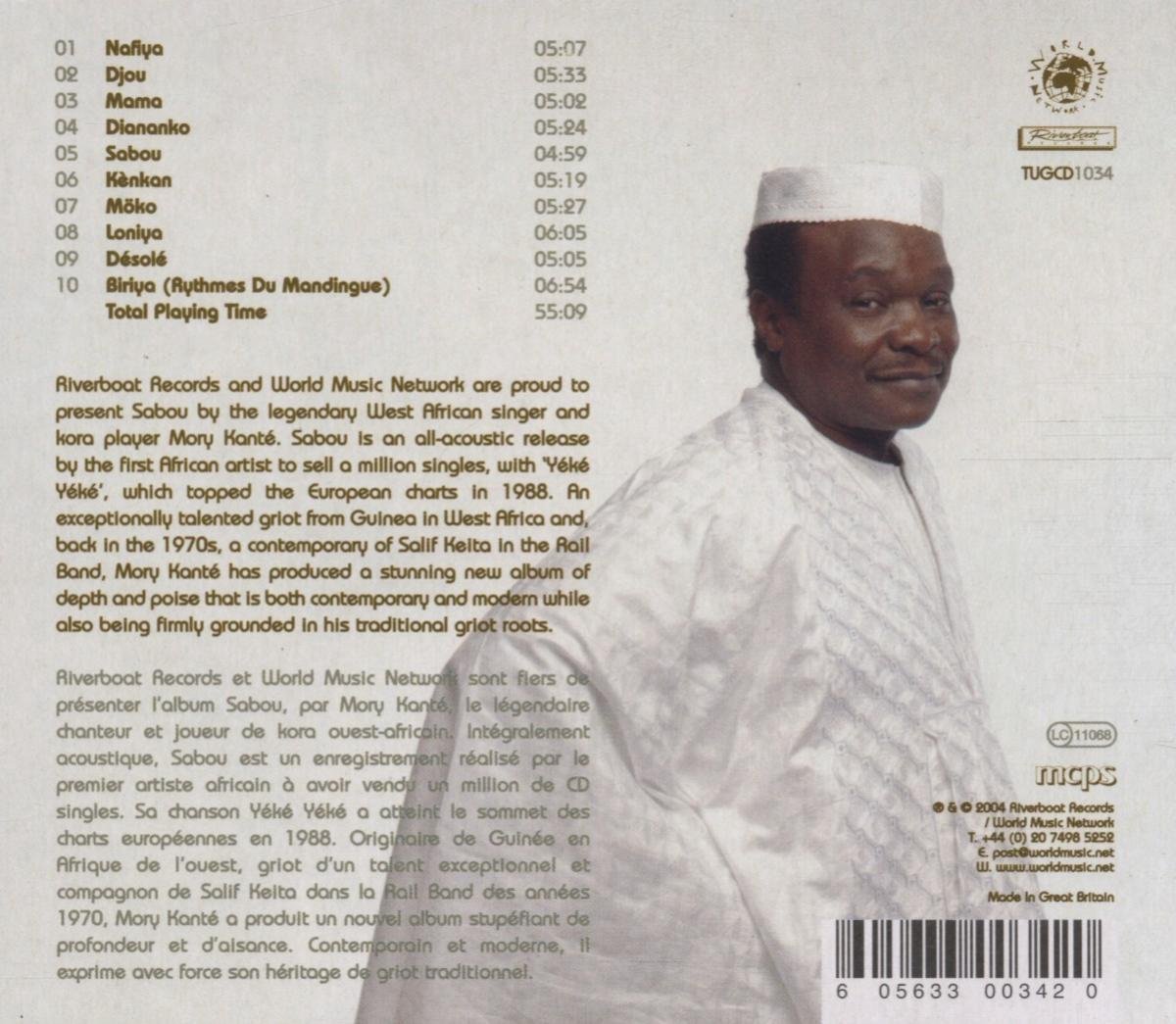 Mory Kante - Sabou, Mory Kante | CD (album) | Muziek | bol.com