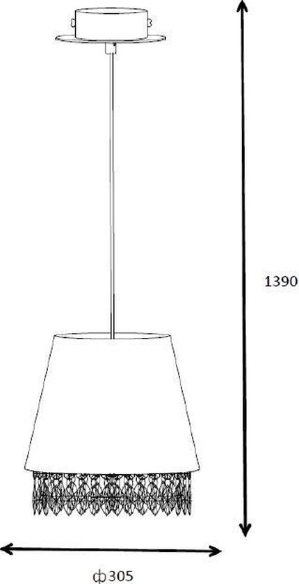 Lucide DOLTI - Hanglamp - Ø 30,5 cm - E27 - Turkoois | bol.com