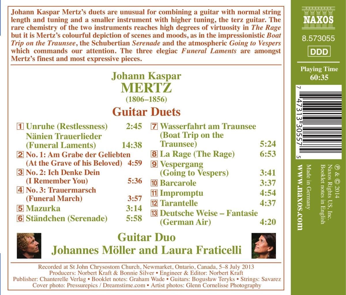 Moller, Johannes - Fraticelli, Laura - Guitar Duets (CD), Laura ...