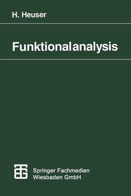 Funktionalanalysis | 9783519122067 | Rer Nat Harro Heuser | Boeken ...