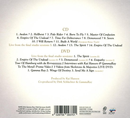 Gamma Ray - Empire Of The -Cd+Dvd-, Gamma Ray | Muziek | bol