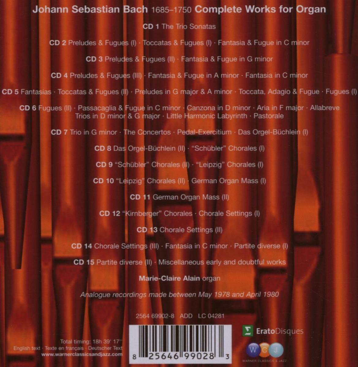 Bach:Complete Organ Works, J.S. Bach | CD (album) | Muziek | bol.com