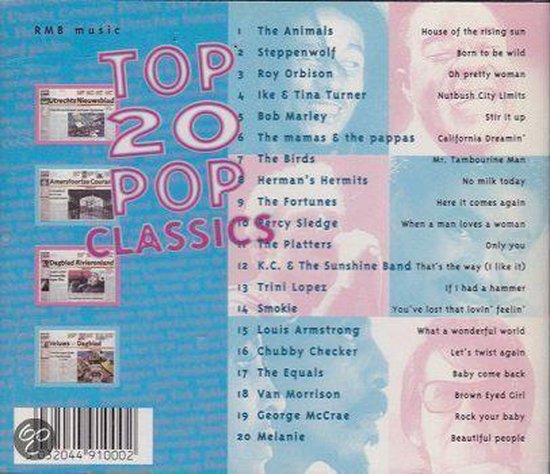 Top 20 Pop classics, various artists | Muziek | bol