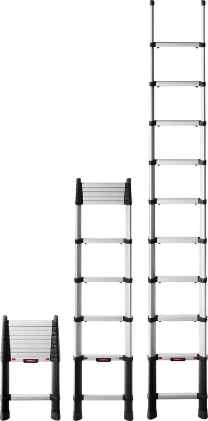 Telesteps Telescopische ladder 12 treeds - Prime Line - Werkhoogte 3 ...