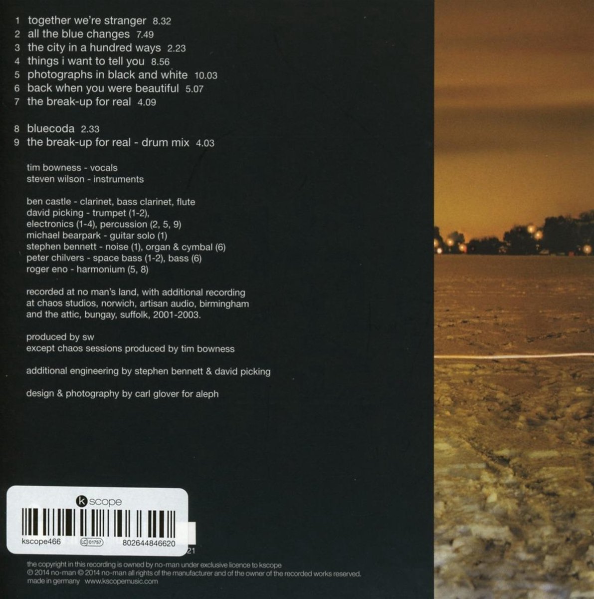 Together WeRe Stranger, No-Man | CD (album) | Muziek | bol.com