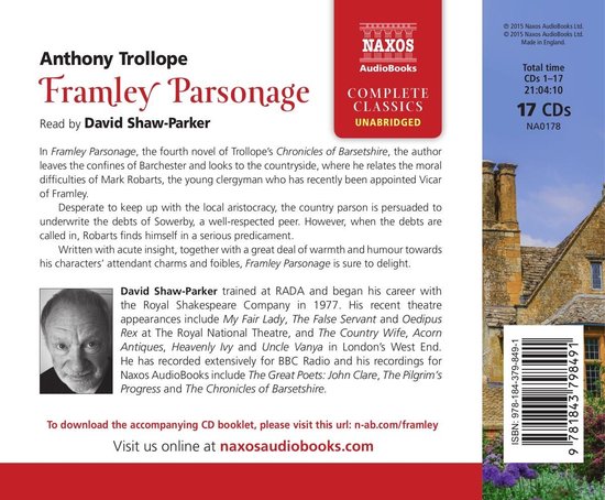 David Shaw-Parker - Framley Parsonage (17 CD), David Shaw-Parker ...