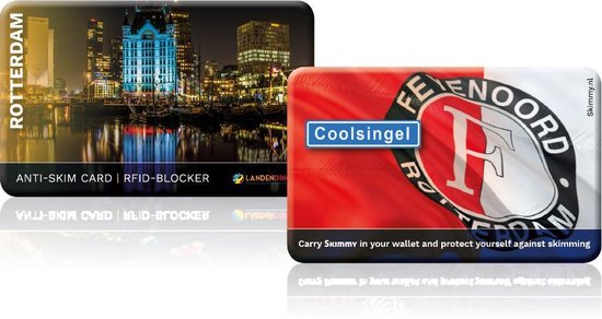 Anti Skim Card met Rotterdam Feyenoord design | Ultradunne Skim Blocker ...
