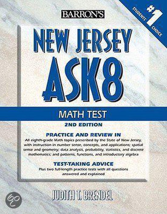 New Jersey Ask8 Math Test, Judith T. Brendel | 9780764143083 | Boeken | bol
