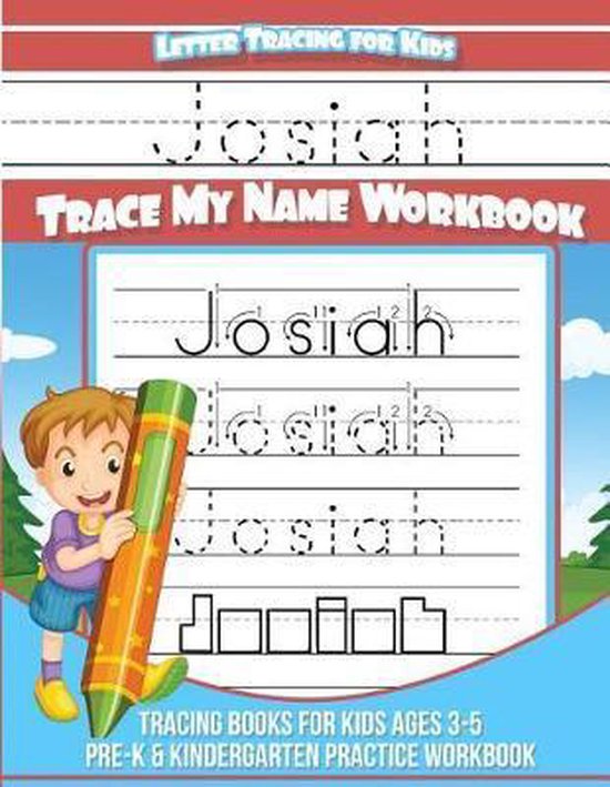 Josiah Letter Tracing for Kids Trace My Name Workbook, Josiah Books ...