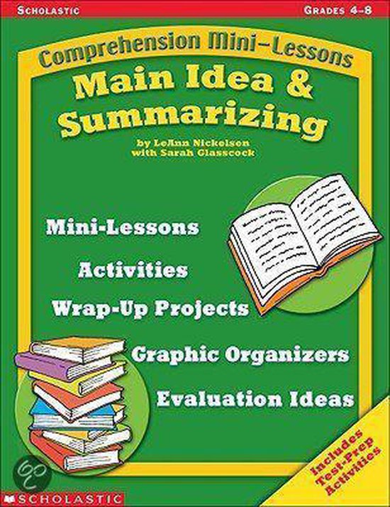 Main Idea & Summarizing, Sarah Glasscock | 9780439438353 | Boeken | bol.com Main Idea & Summarizing, Sarah Glasscock | 9780439438353 | Boeken | bol.com