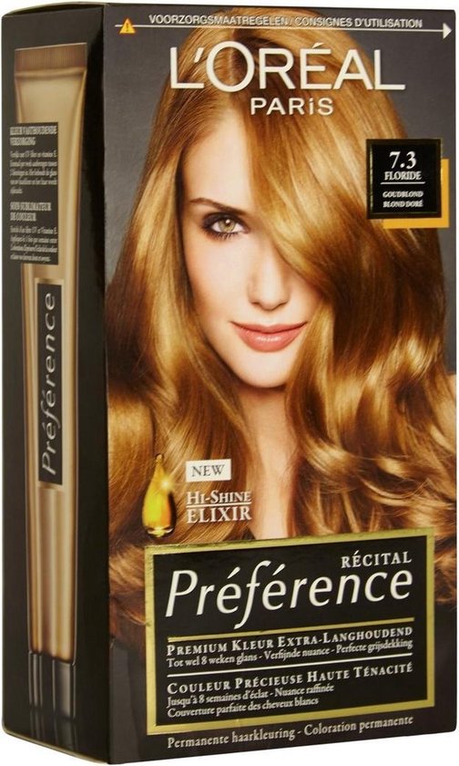 L'Oreal Haarverf - Préférence nr. 7.3 Floride Goudblond | bol.com