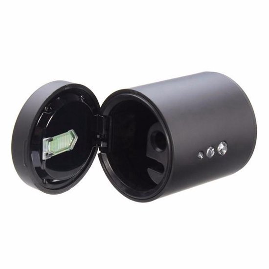 Car Ashtray Tobacco Tray Cigarette Ash Holder Cup with LED Solar Panel ...