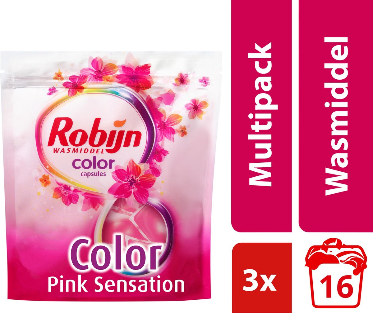 Robijn Capsules Color - 48 wasbeurten - Wasmiddel | bol.com