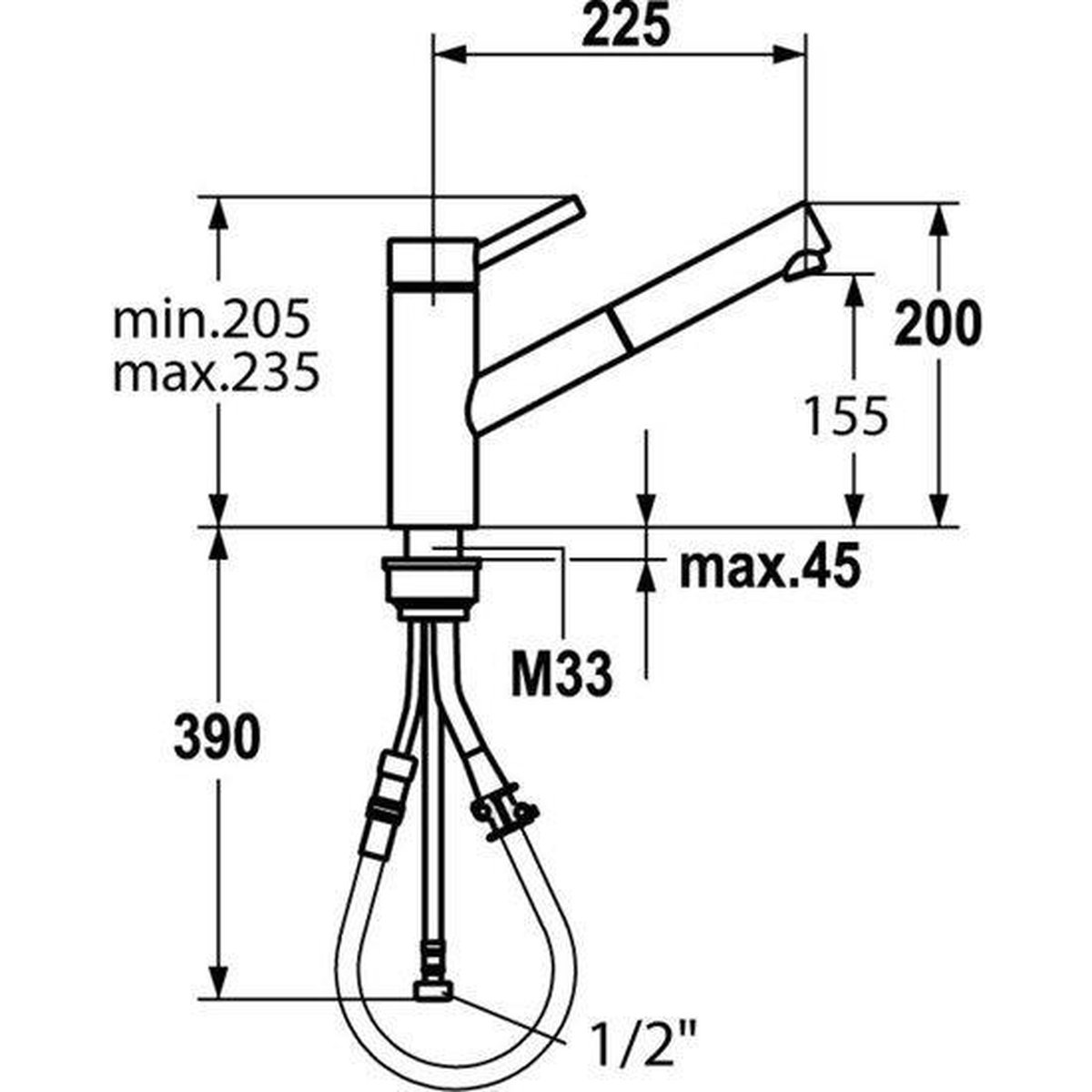 Keukenkraan KWC Inox 10271103700 RVS | bol.com