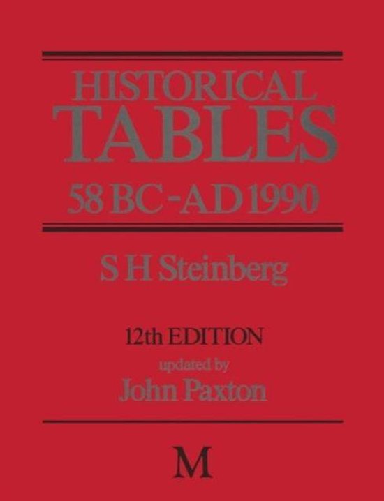 Historical Tables 58 BC - AD 1990 | 9781349127481 | S.H. Steinberg ...