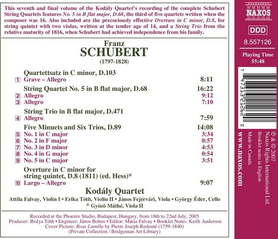Kodaly Quartet - String Quartets (CD), Attila Falvay | Muziek | bol.com