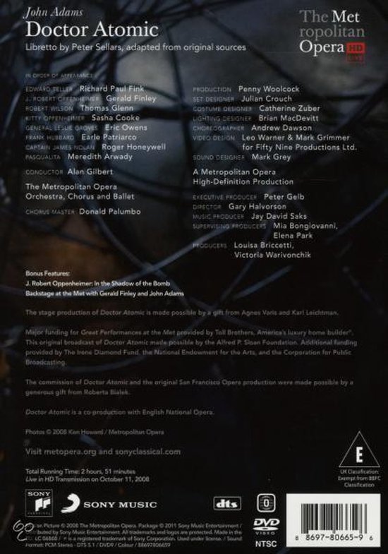 Doctor Atomic (Dvd) | Dvd's | bol
