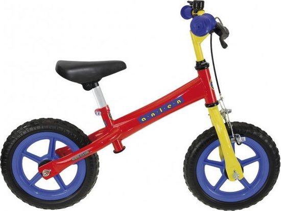 Kids club Kinder Loopfiets rood blauw geel | bol