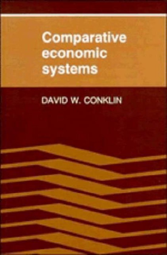 Comparative Economic Systems, David W. Conklin | 9780521348898 | Boeken ...