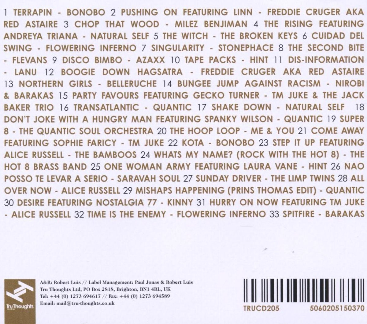 Tru Thoughts 10th Anniversary Mix, V/a | CD (album) | Muziek | bol.com