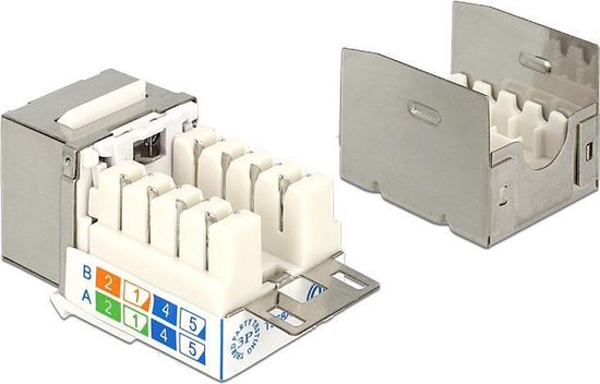 STP CAT6 Gigabit Keystone module RJ45 (beveiligd) - LSA (toolless ...