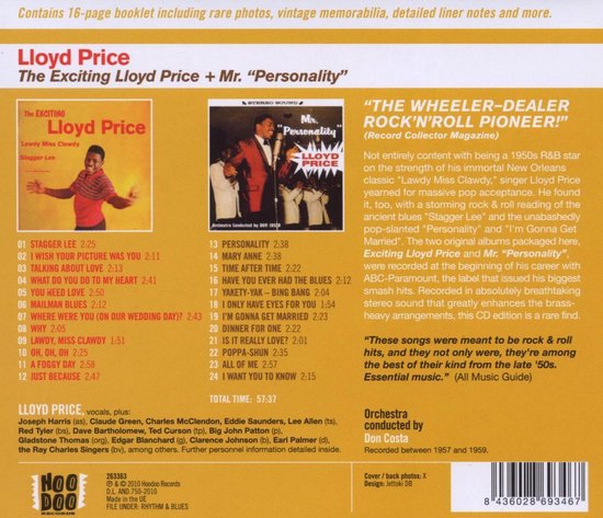 Exciting Lloyd Price & Mr Personality, Lloyd Price | CD (album ...