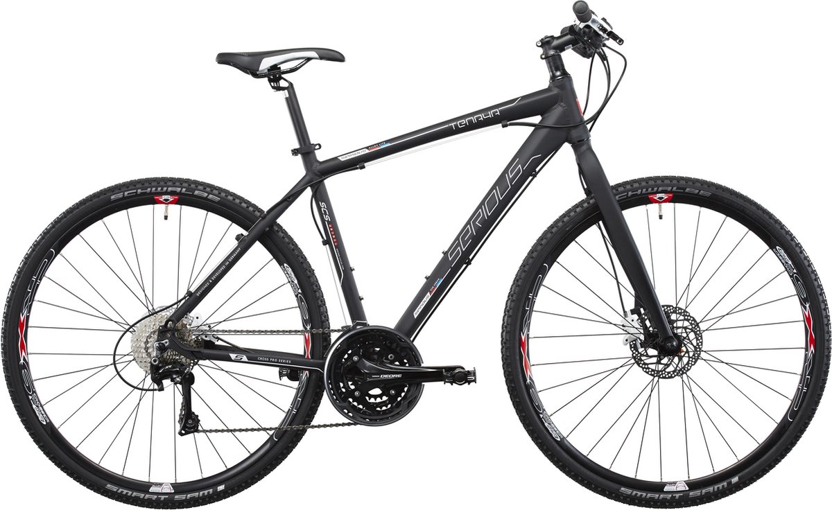 Serious Tenaya hybride fiets heren zwart Framemaat 45 cm | bol.com