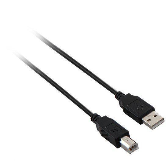 V7 1.8m USB2.0 Cable Black A to B V7E2USB2AB-1.8M voor printer | bol