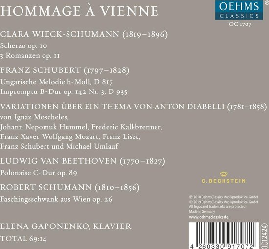 Elena Gaponenko - Hommage à Vienne (CD), Elena Gaponenko | Muziek | bol