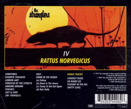 IV: Rattus Norvegicus, The Stranglers | CD (album) | Muziek | bol.com