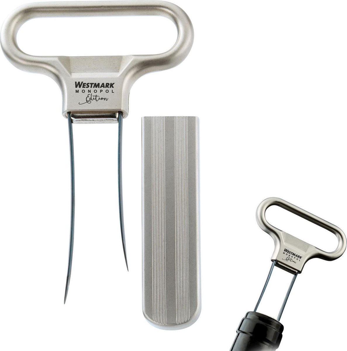 Westmark Ah-So Ontkurker en Herkurker - Incl. Flessenopener - Zink ...
