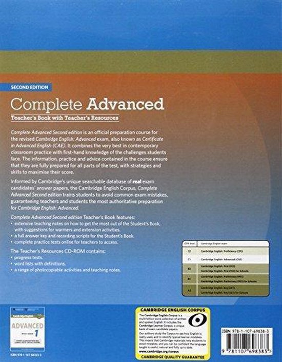 Complete Adv - second edition teacher's book + resource cd-r ...