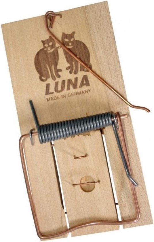 6x Houten muizenval / muizenklem 10 cm - muizenvallen | bol.com