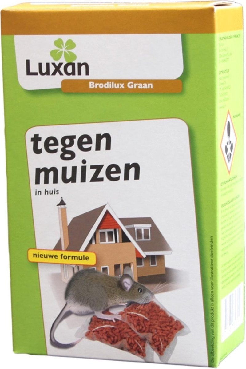 Luxan Brodilux Graan tegen muizen 200 gram (8 x 25 gr) | bol.com