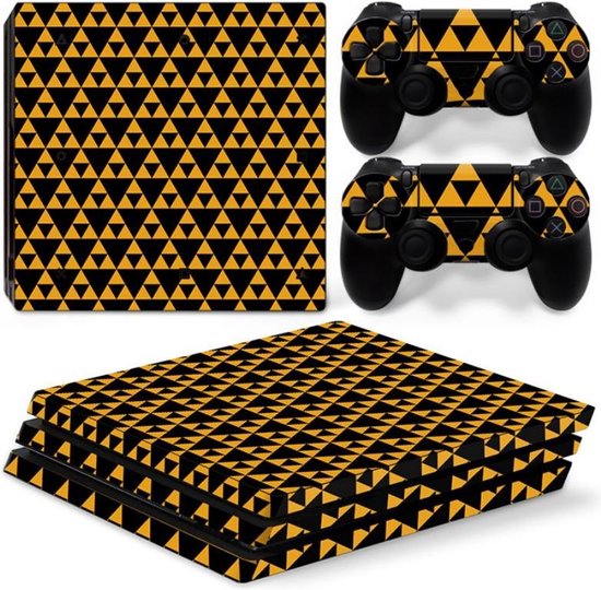PS4 Pro Sticker Danger - 1 Console Skin + 2 Controller Skins | bol