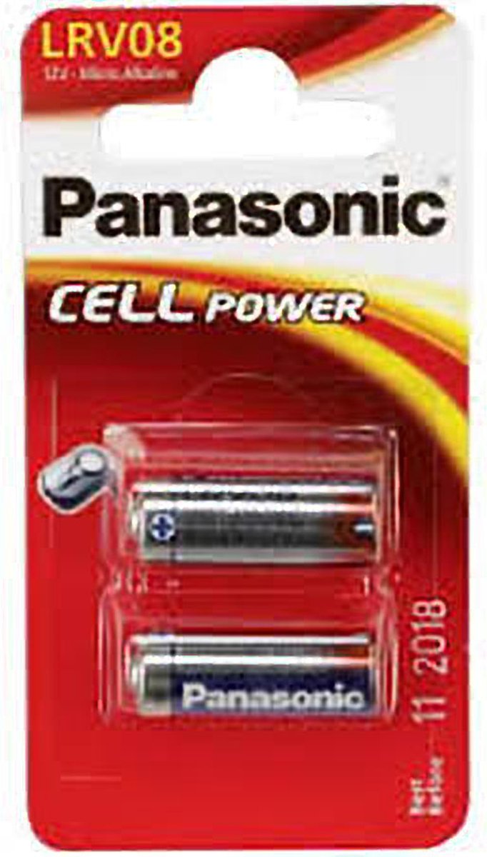 2 stuks Panasonic A23 LRV08 Alkaline 12V niet-oplaadbare batterij | bol