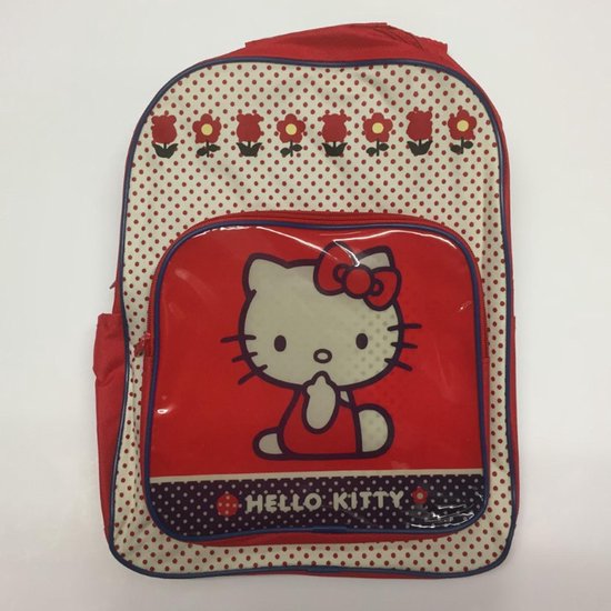 Hello Kitty - Rugzak Meisje - Rood Wit - 34x26x9 | bol.com
