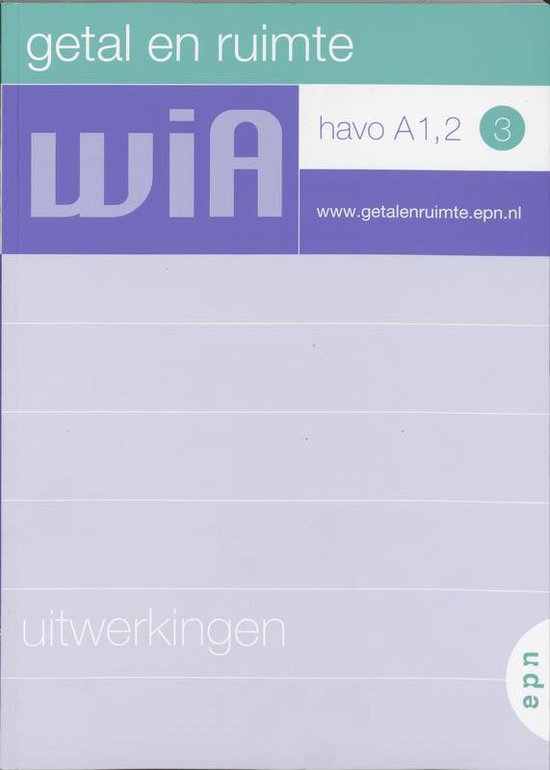 Getal en ruimte / Havo A1,2 3 / deel Uitwerkingen | 9789011083264 | L.A. Reichard | Boeken | bol.com
