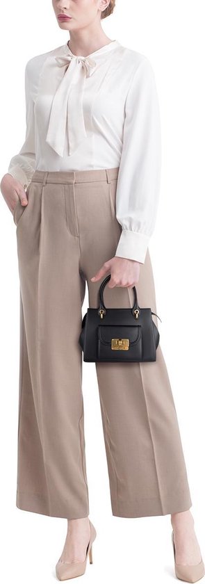 Valentino CHICAGO Shopper Leer - Zwart | bol