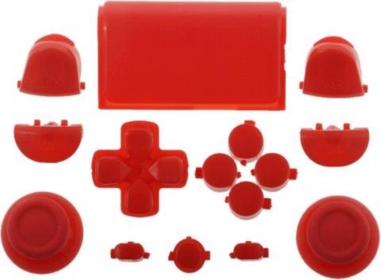 PS4 controller button V2 replacement set rood | bol.com