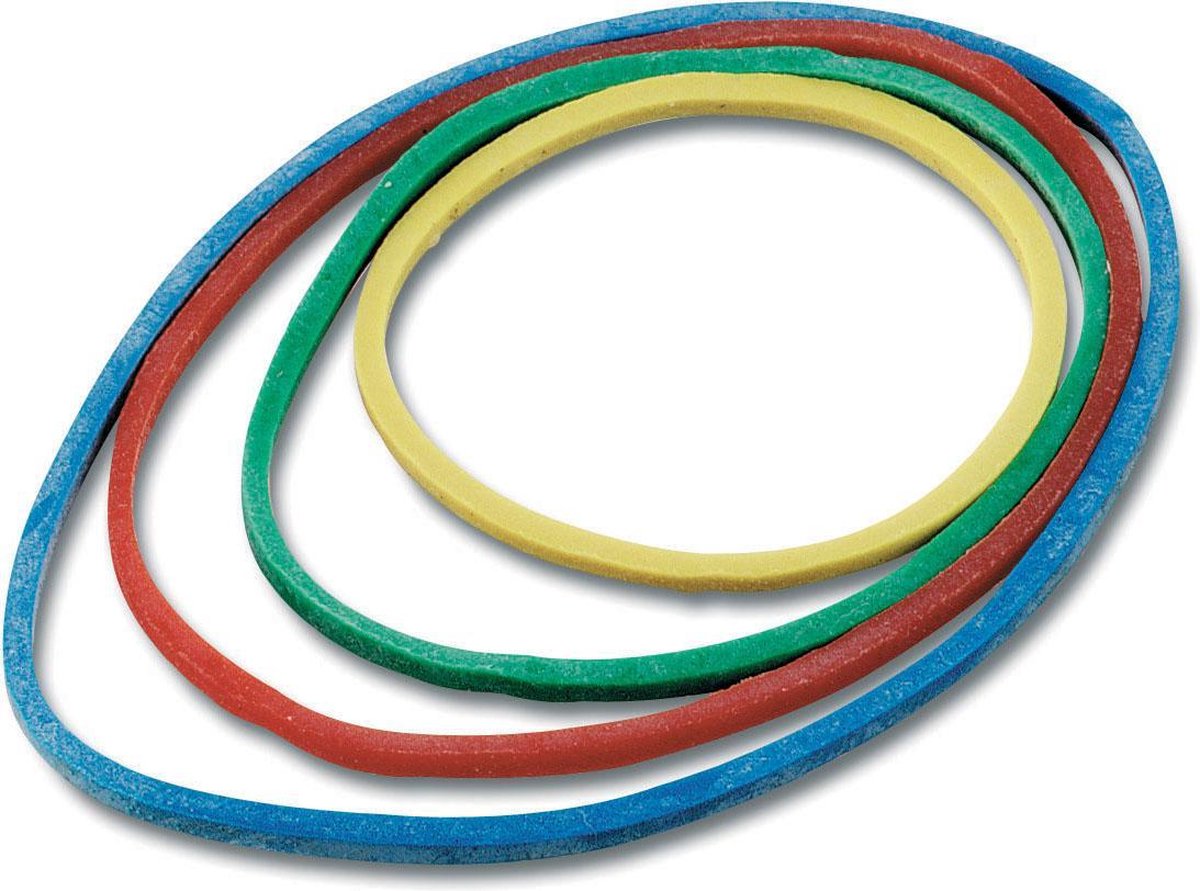 Elastiek gekleurd - per 100 gram | bol