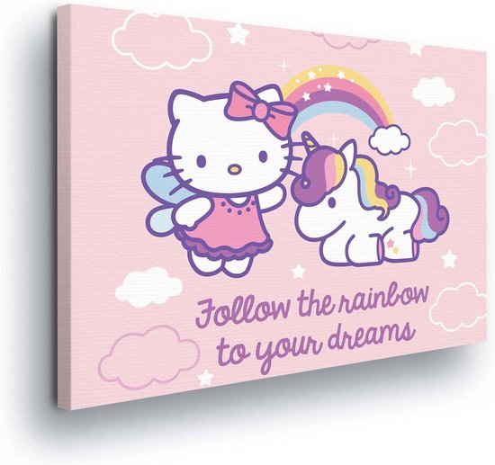 Hello Kitty Canvas Print 100cm x 75cm | bol.com