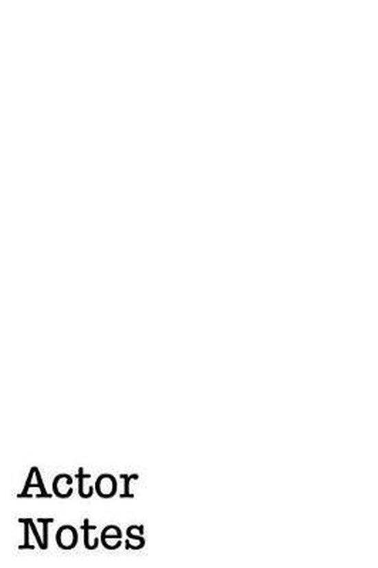Actor Notes, November Ink | 9781095873038 | Boeken | bol.com