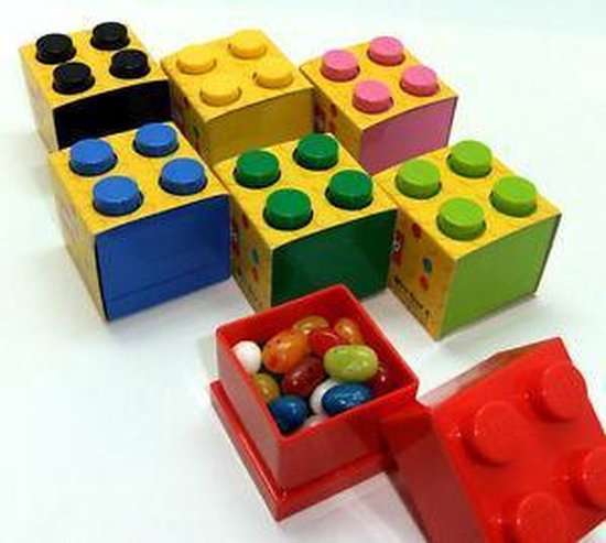 bol.com | Lego Mini Box 8 Lunchbox - 4,6x9,2x4,3 cm - Geel