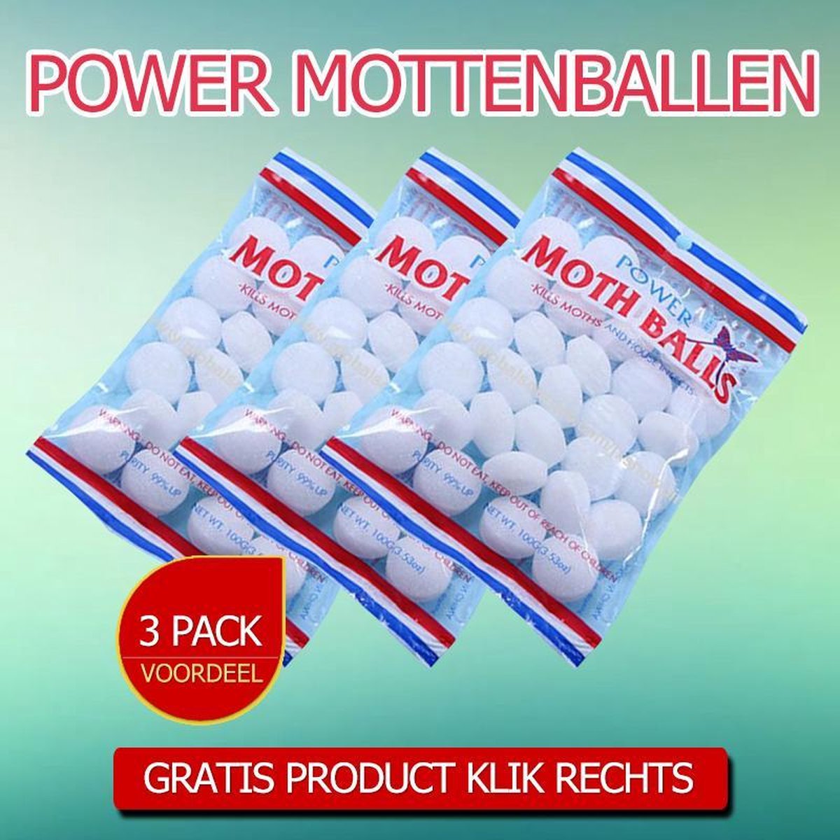 bol.com | Power Mottenballen - 36 Stuks per Verpakking - Ballen tegen ...