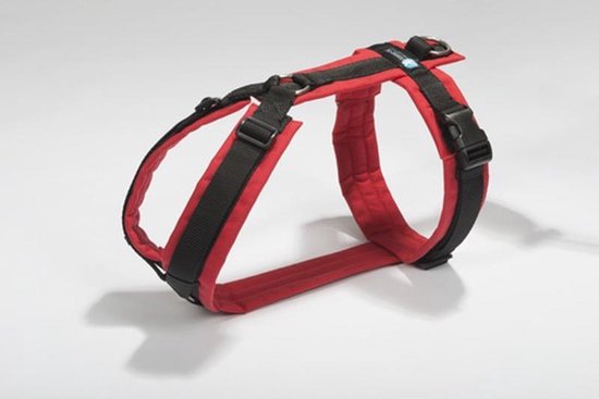 Harnais pour chien Anny X Harnais en Y rouge noir taille XL | bol.com