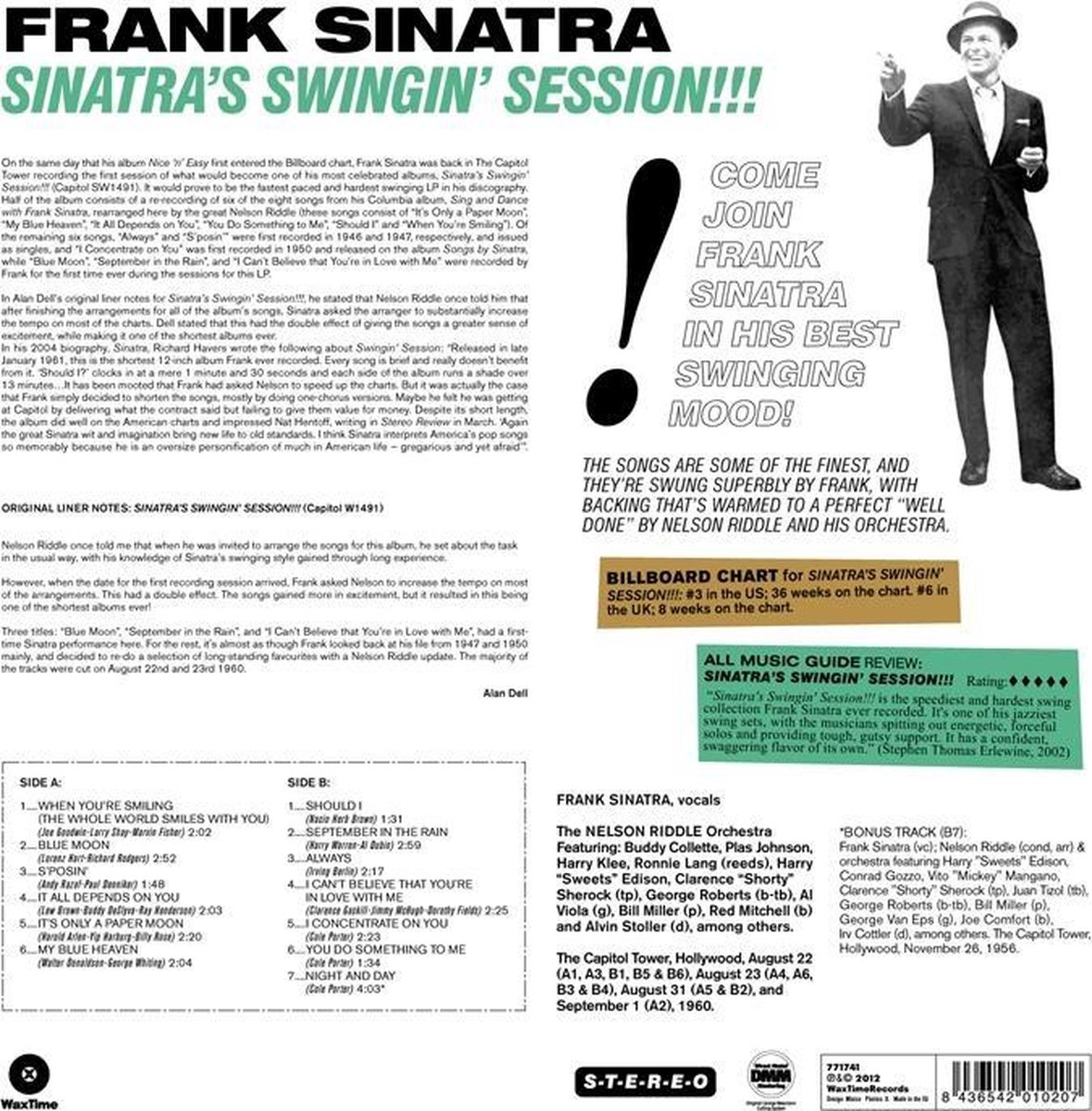 Sinatras Swingin Session!, Frank Sinatra | LP (album) | Muziek | bol.com